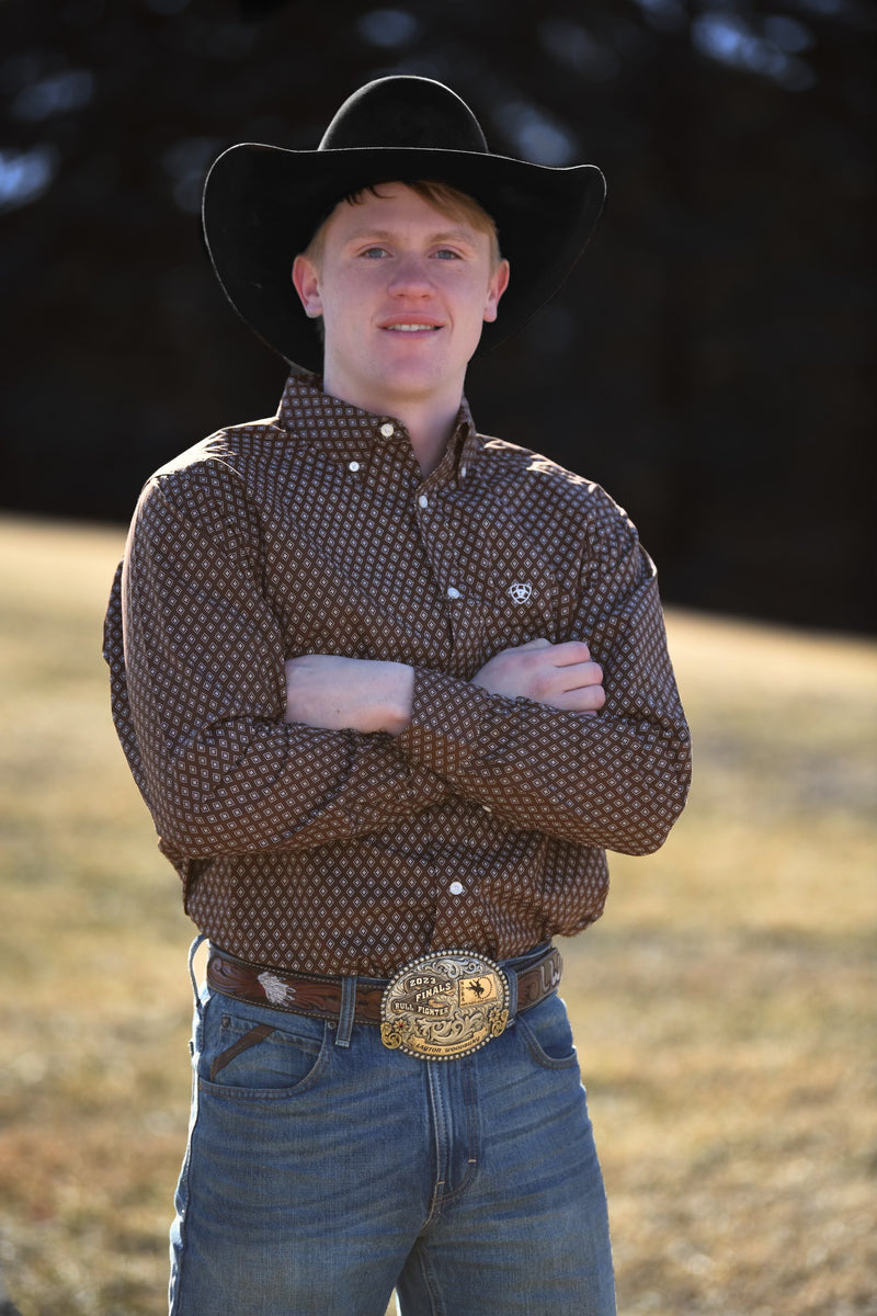 SALE ARIAT Men's Gardner Classic Fit Shirt (Potting Soil) – Amanda Radke