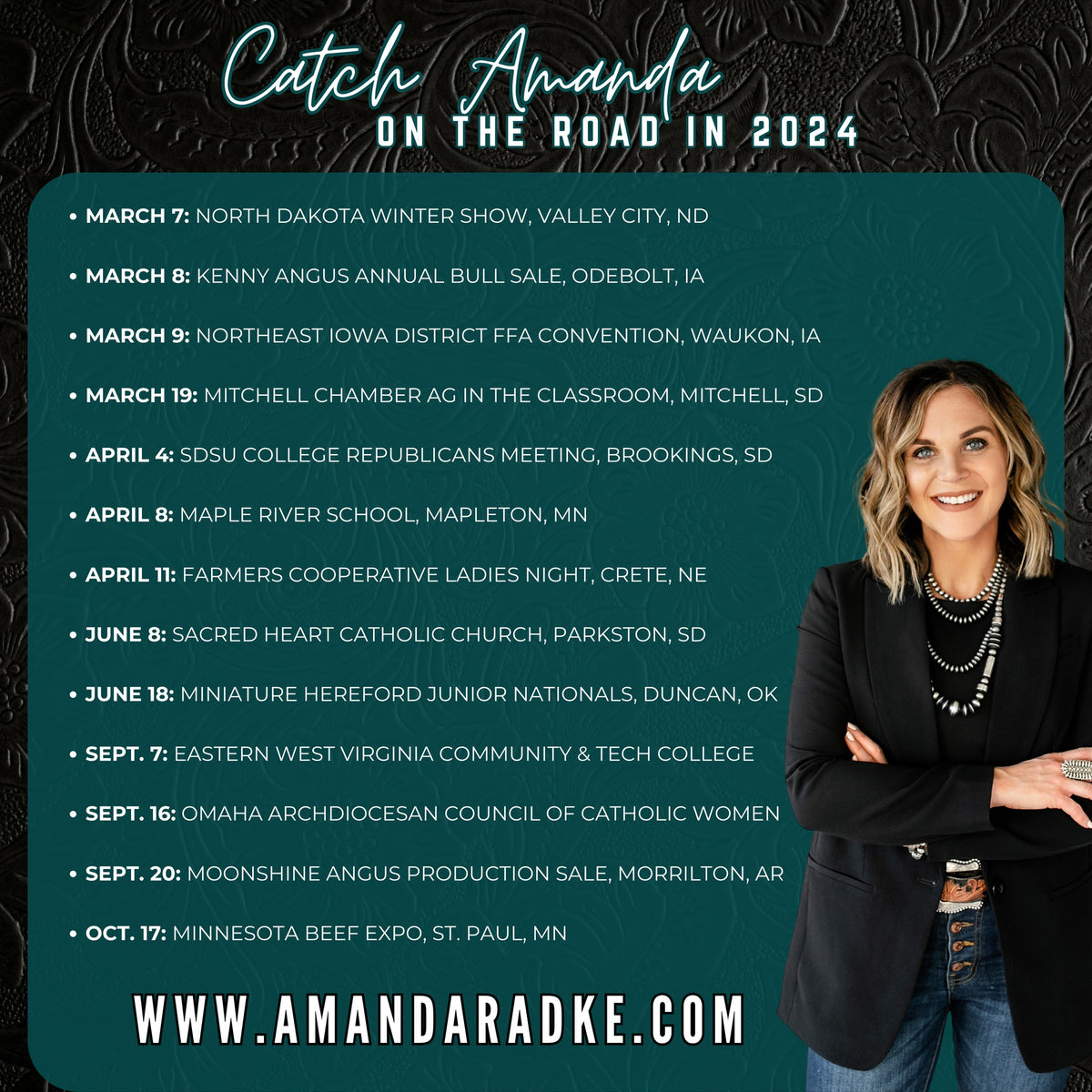 Catch Amanda on the Road in 2024 – Amanda Radke