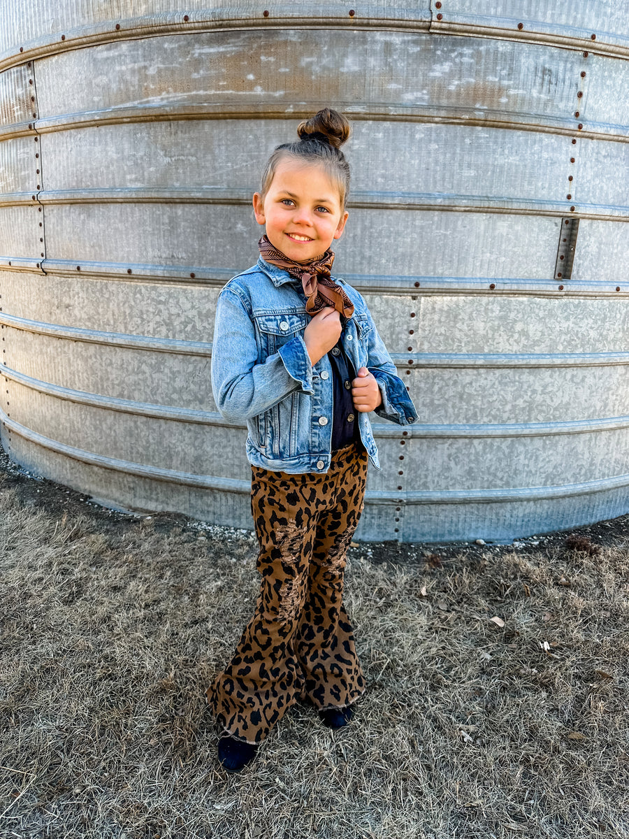 SALE Girls Jeans - Leopard Print – Amanda Radke